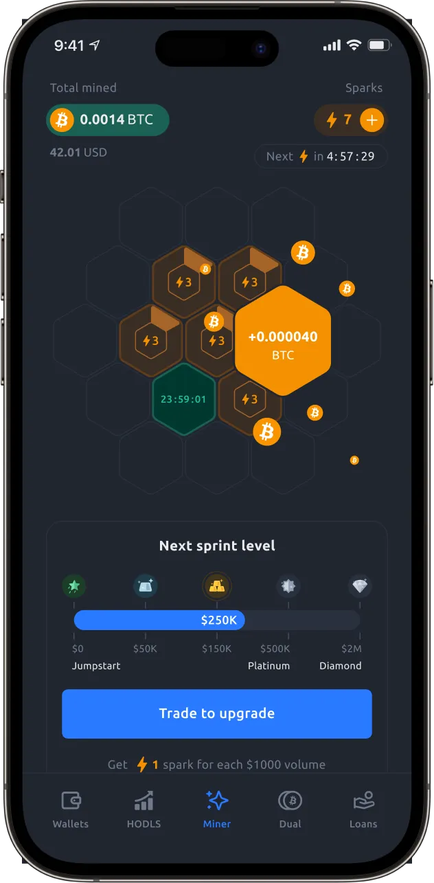 Bitcoin Miner - Earn real Bitcoins with Youhodler's Cloud Miner